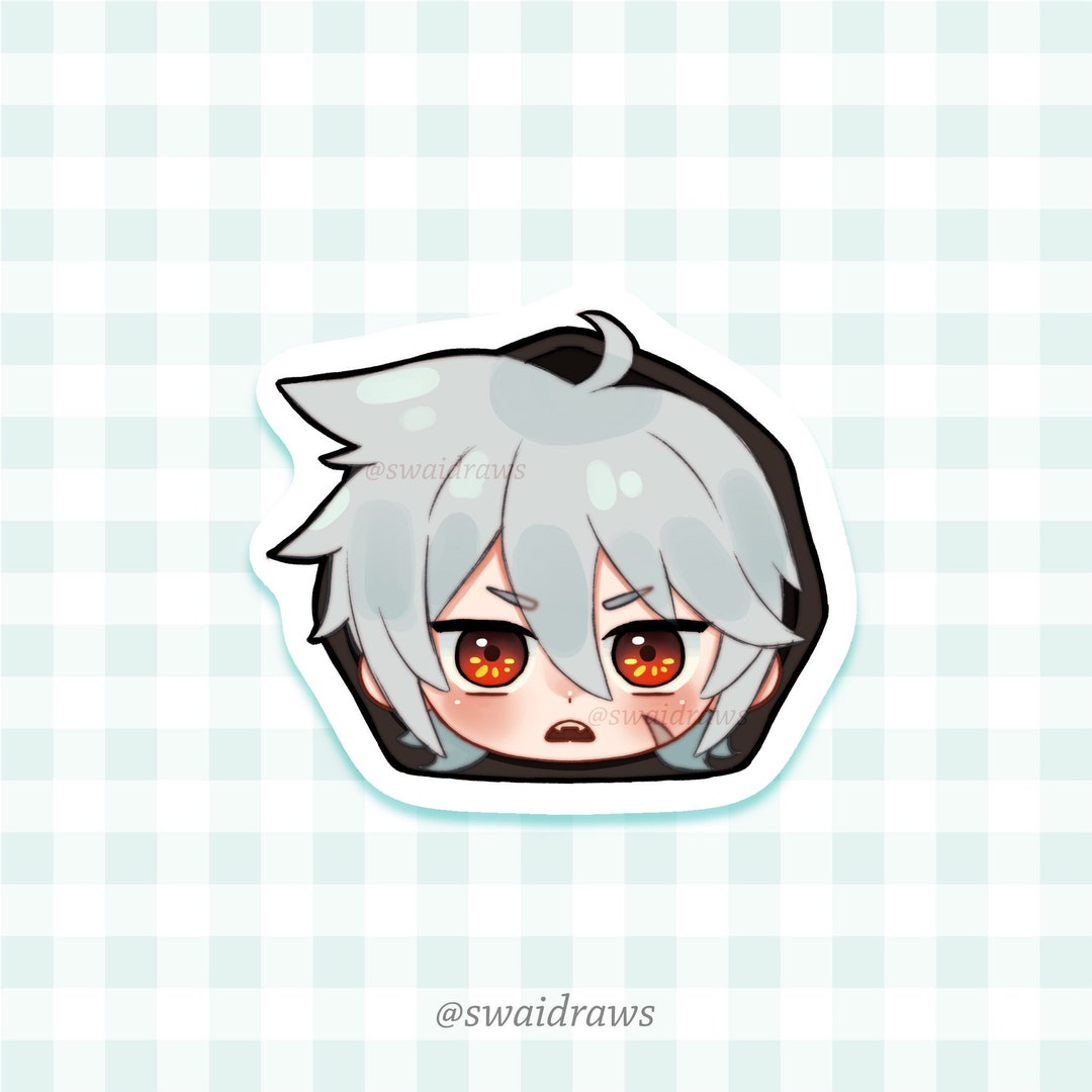 Razor Chibi Matte Vinyl Sticker Genshin Impact - Etsy