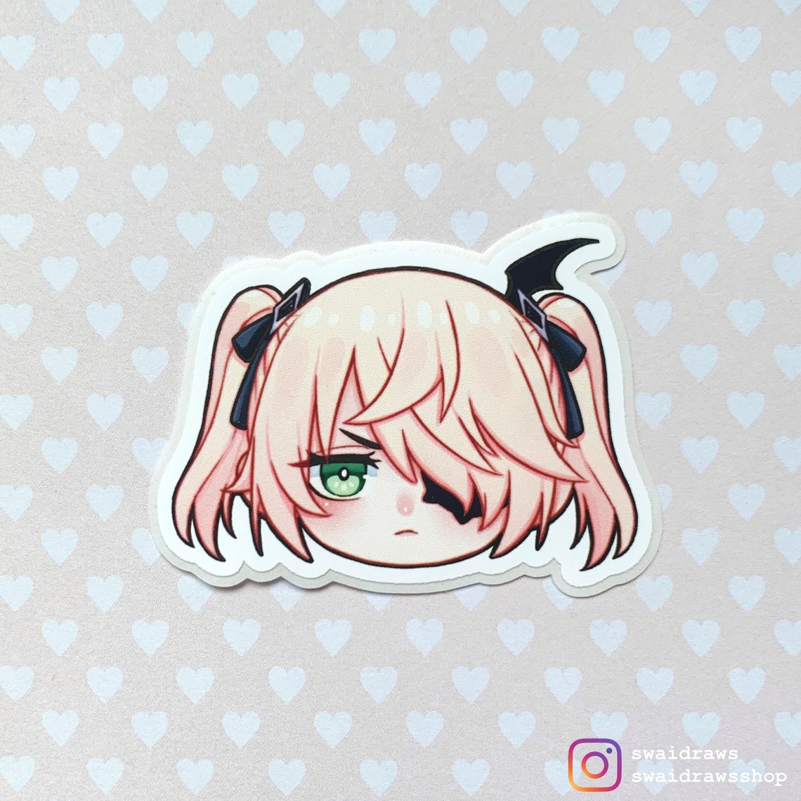 Fischl Chibi Matte Vinyl Sticker Genshin Impact - Etsy