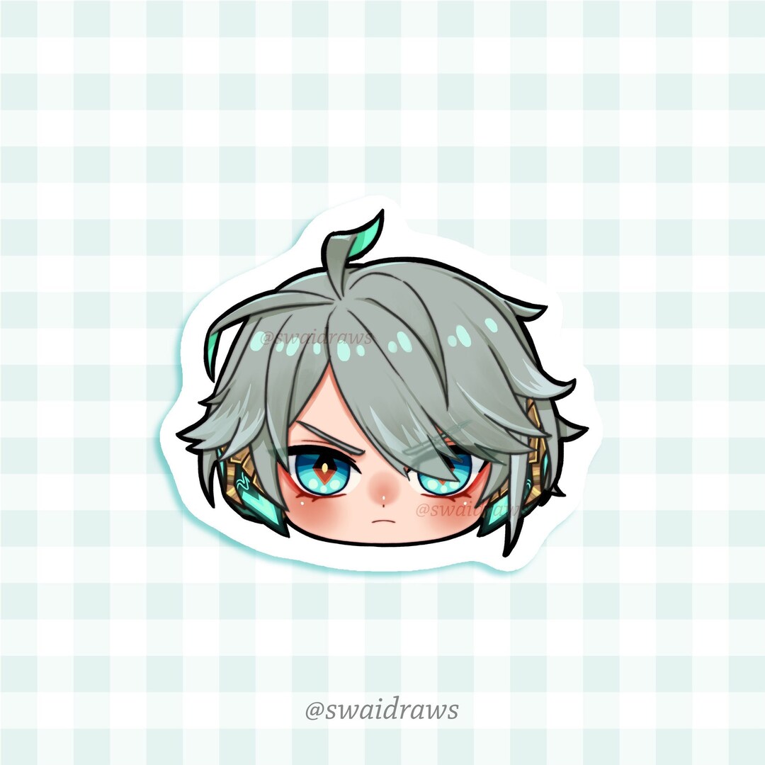 Al Haitham Chibi Matte Vinyl Sticker Genshin Impact - Etsy