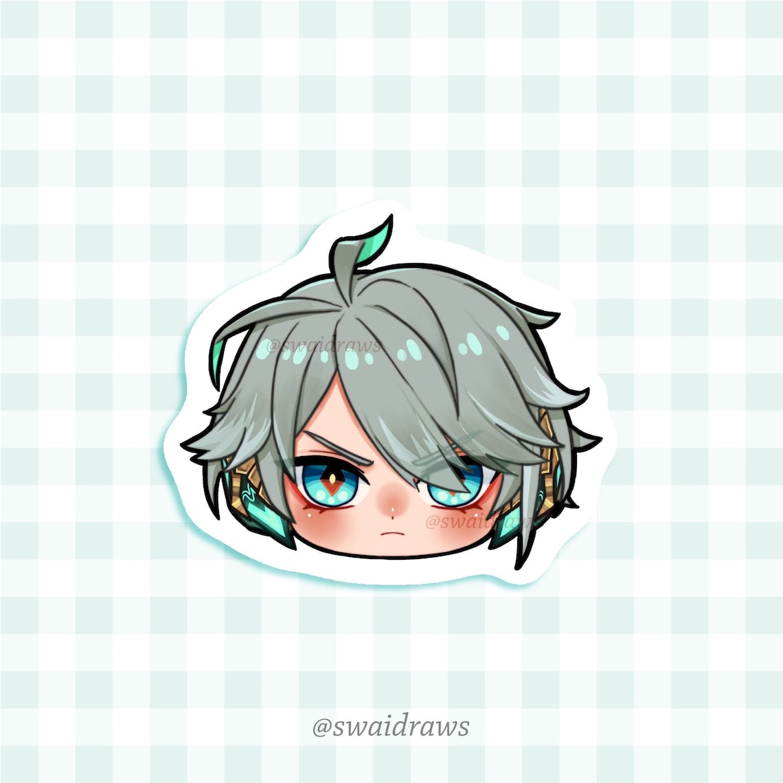 Al Haitham Chibi Matte Vinyl Sticker Genshin Impact - Etsy