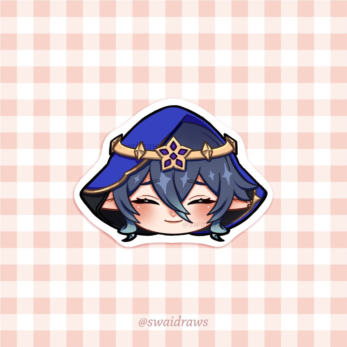Layla Chibi Matte Vinyl Sticker Genshin Impact - Etsy