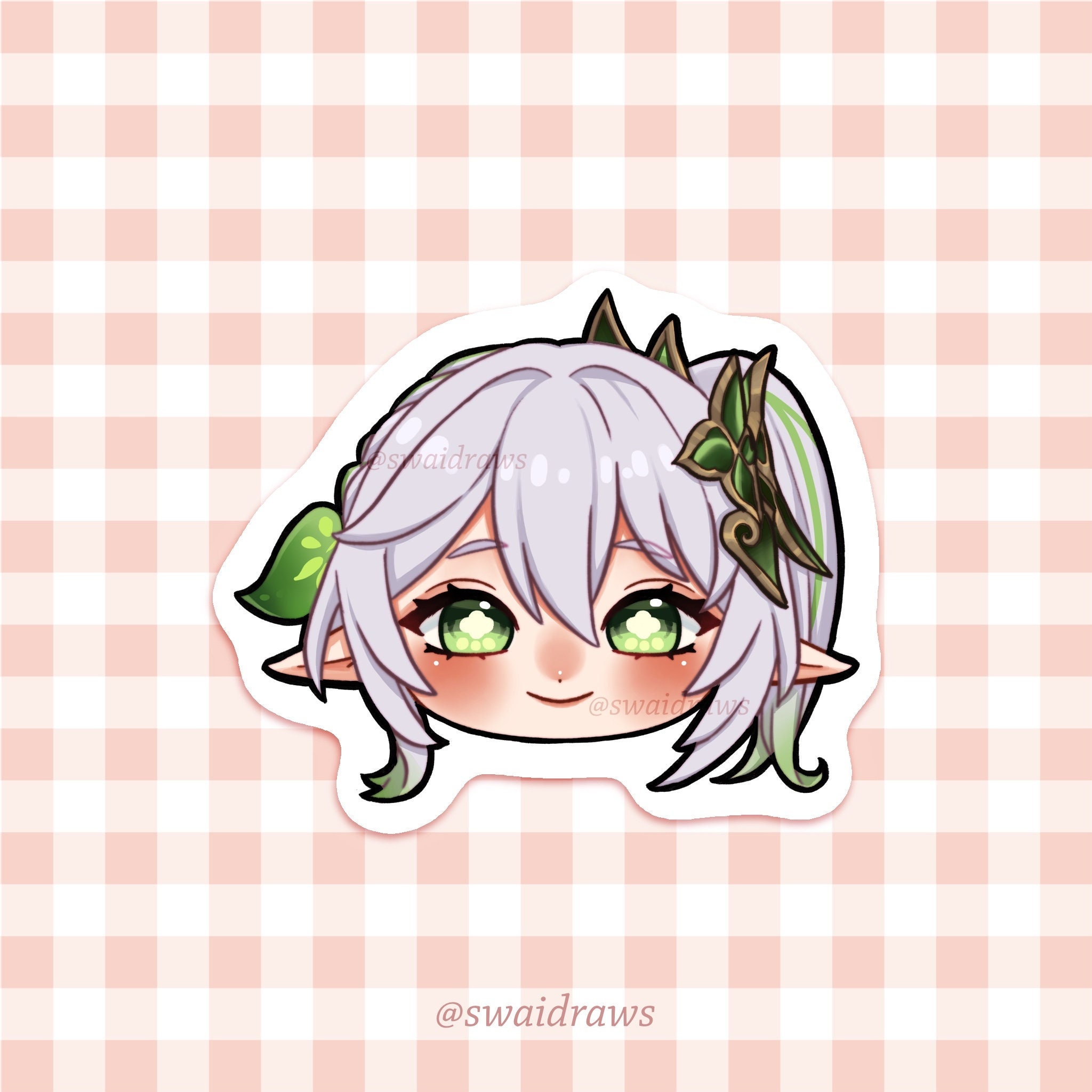 Nahida Chibi Matte Vinyl Sticker Genshin Impact - Etsy