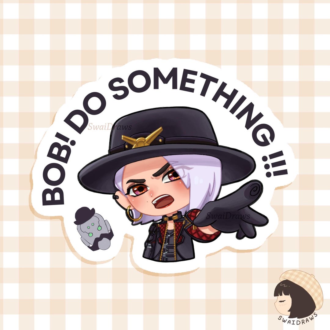 Ashe Chibi Glossy Vinyl Sticker | Overwatch 2 - Etsy