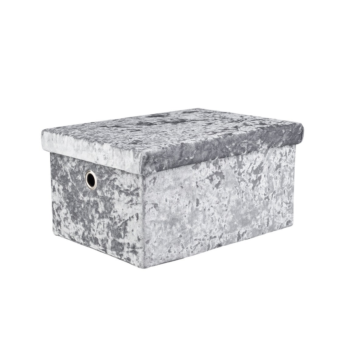 Set of 3 Velvet Storage Boxes Grey Blush Pink Orche | Etsy