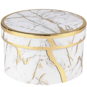 A Stunning Set of 4 Gold Marble Effect Boxes | Set of 4| Suitable for ...