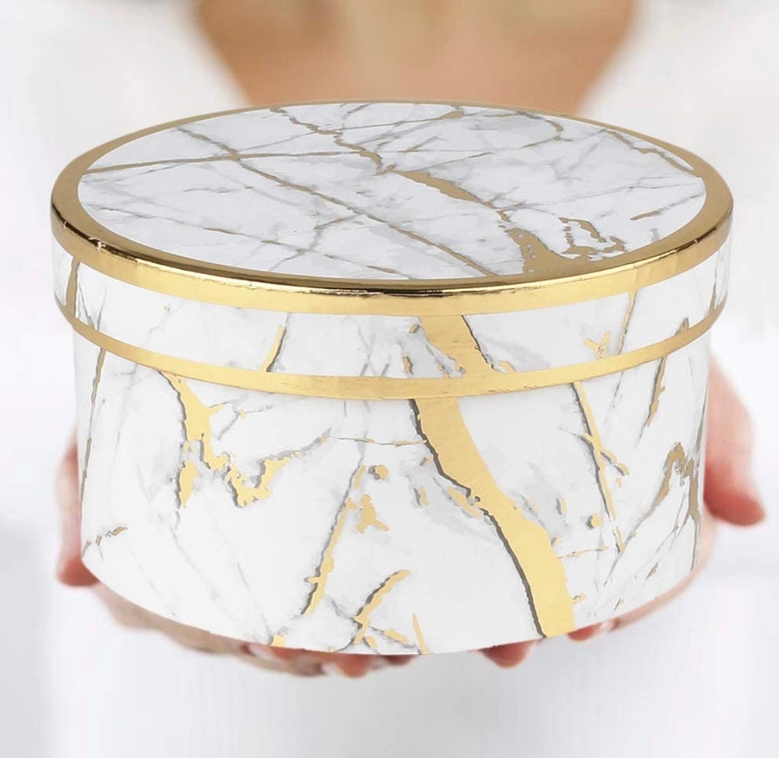 A Stunning Set of 4 Gold Marble Effect Boxes | Set of 4| Suitable for ...