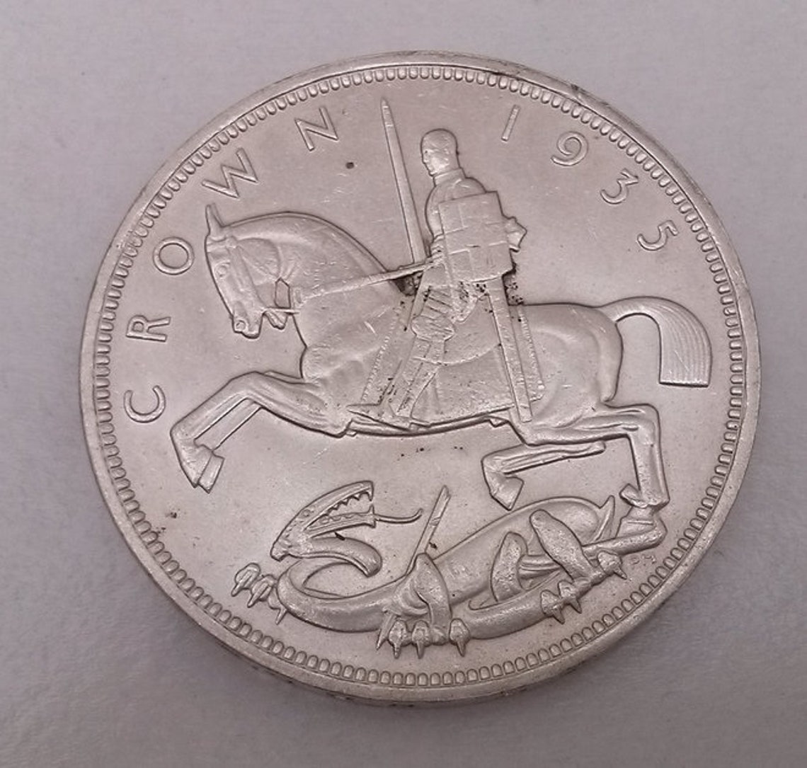 1935 Crown Silver Coin King George V Near Uncirculated - Etsy