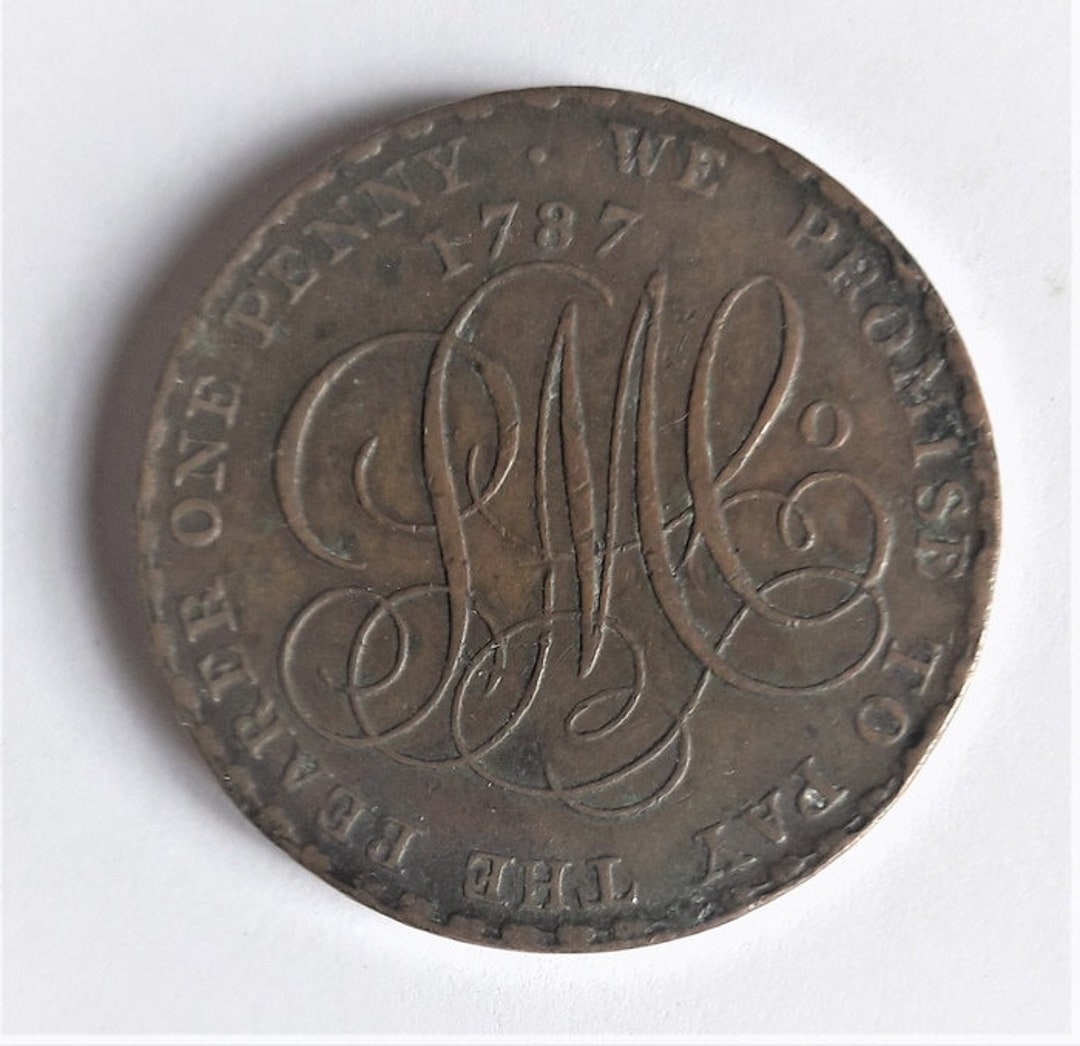 1787 Druid Head Anglesey One Penny Token Coin Very Fine - Etsy UK