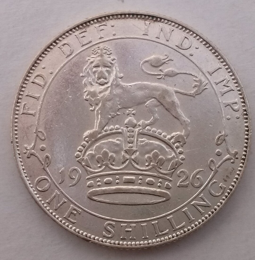 1926 Shilling Silver Coin George V Extra Fine Condition - Etsy