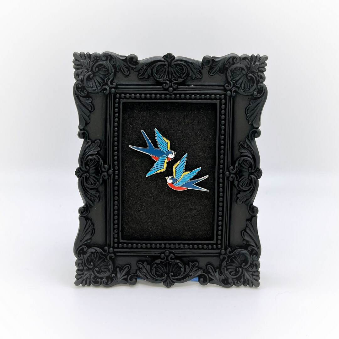 Classic Sparrows Sailor Jerry Inspired Hard Enamel - Etsy