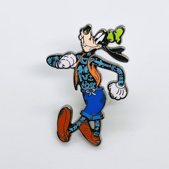 Tattoo Goofy Hard Enamel American Traditional Lapel Pin | Etsy