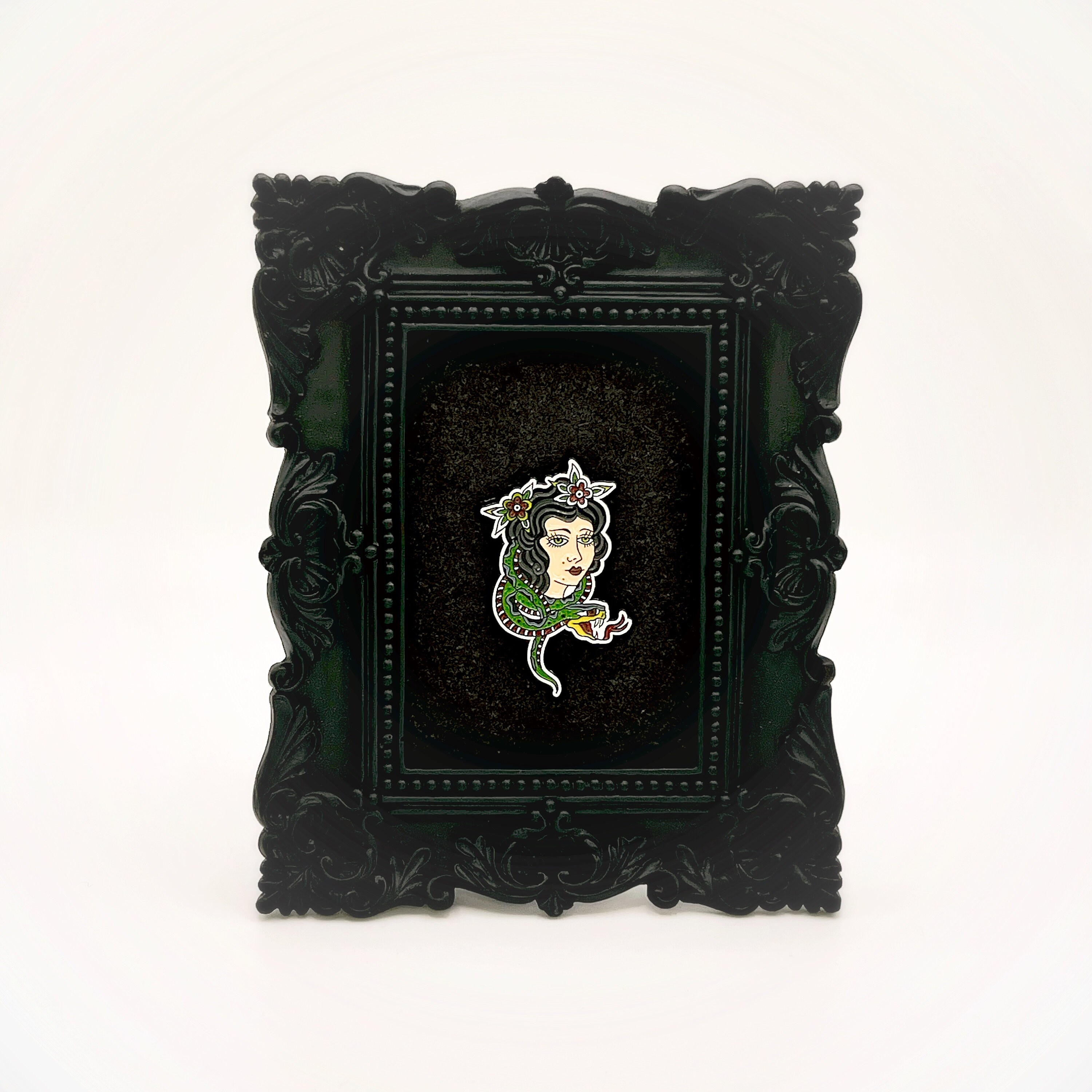 Signature Tattoo Series Kirk Fagan Snake Lady Enamel Pin - Etsy