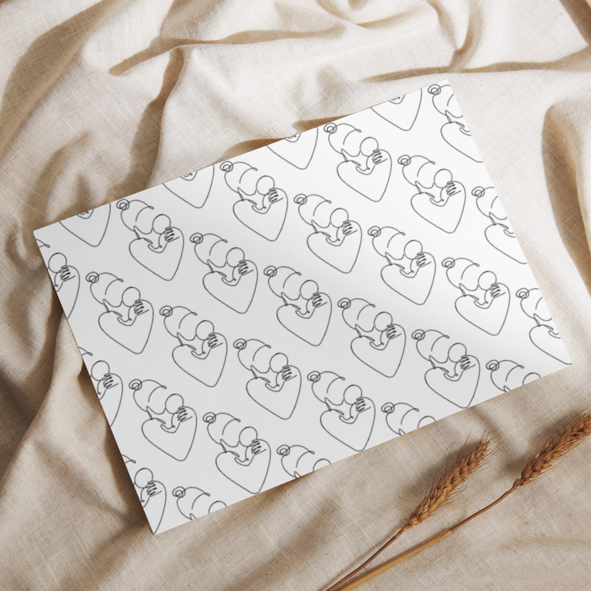 Mom and Baby Seamless Digital Paper, Mom and Baby Design, Seamless ...