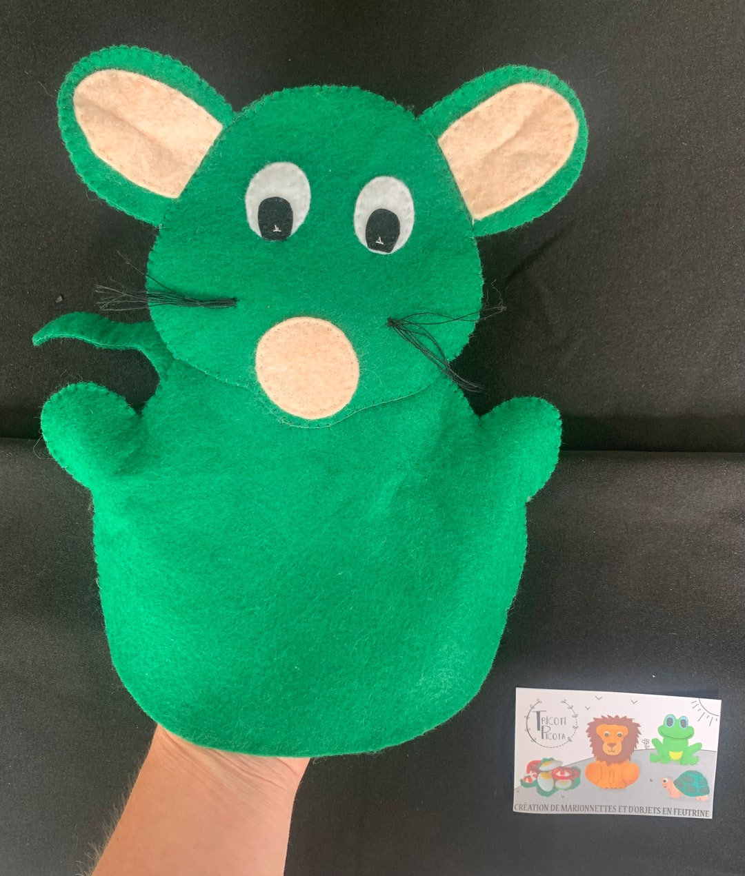 ELFIE the Green Mouse - Giant Puppet - Etsy