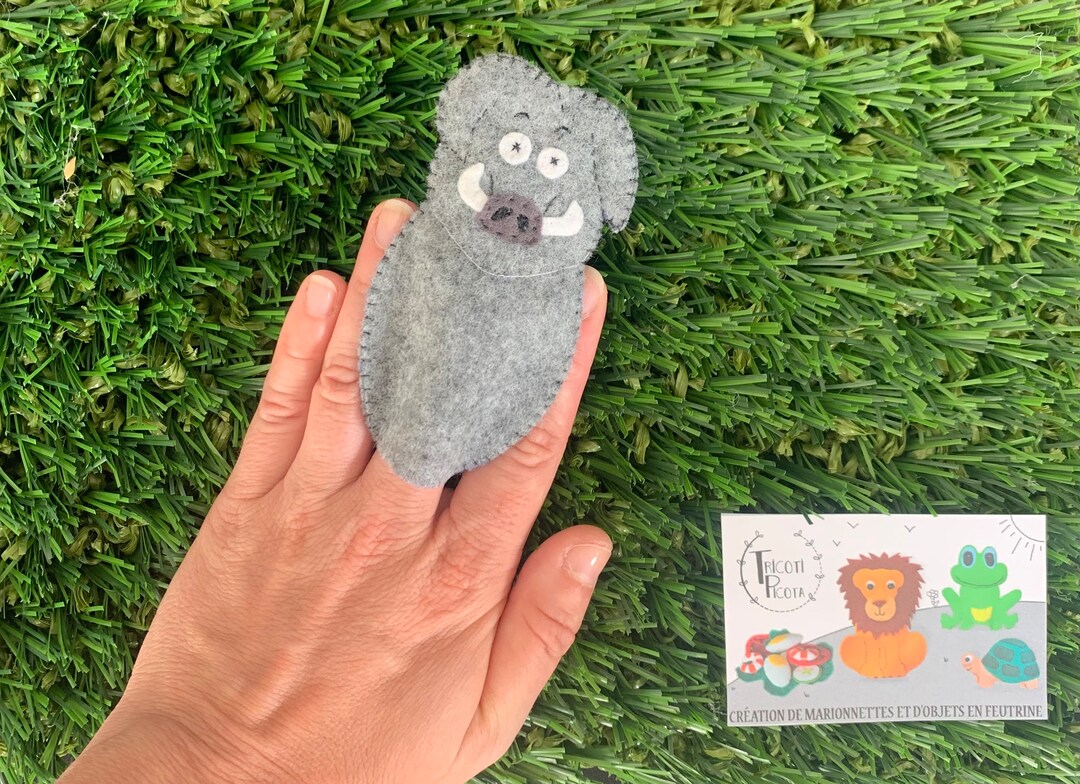 OLIVIER the Boar Finger Puppet - Etsy