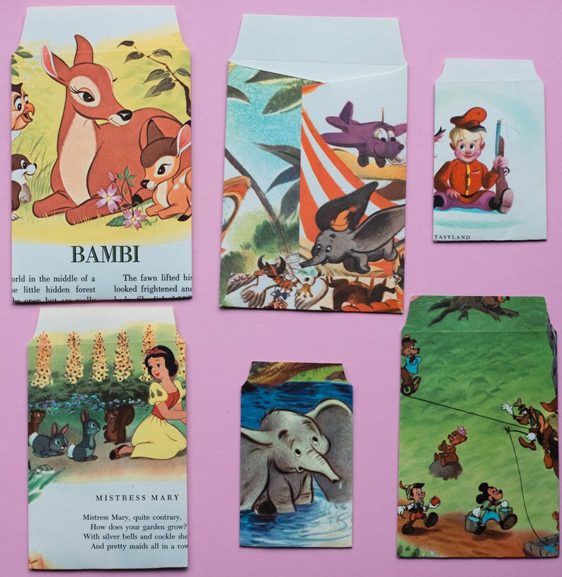 Mystery Disney Envelopes, Disney Theme Envelopes, Disney Stationary - Etsy