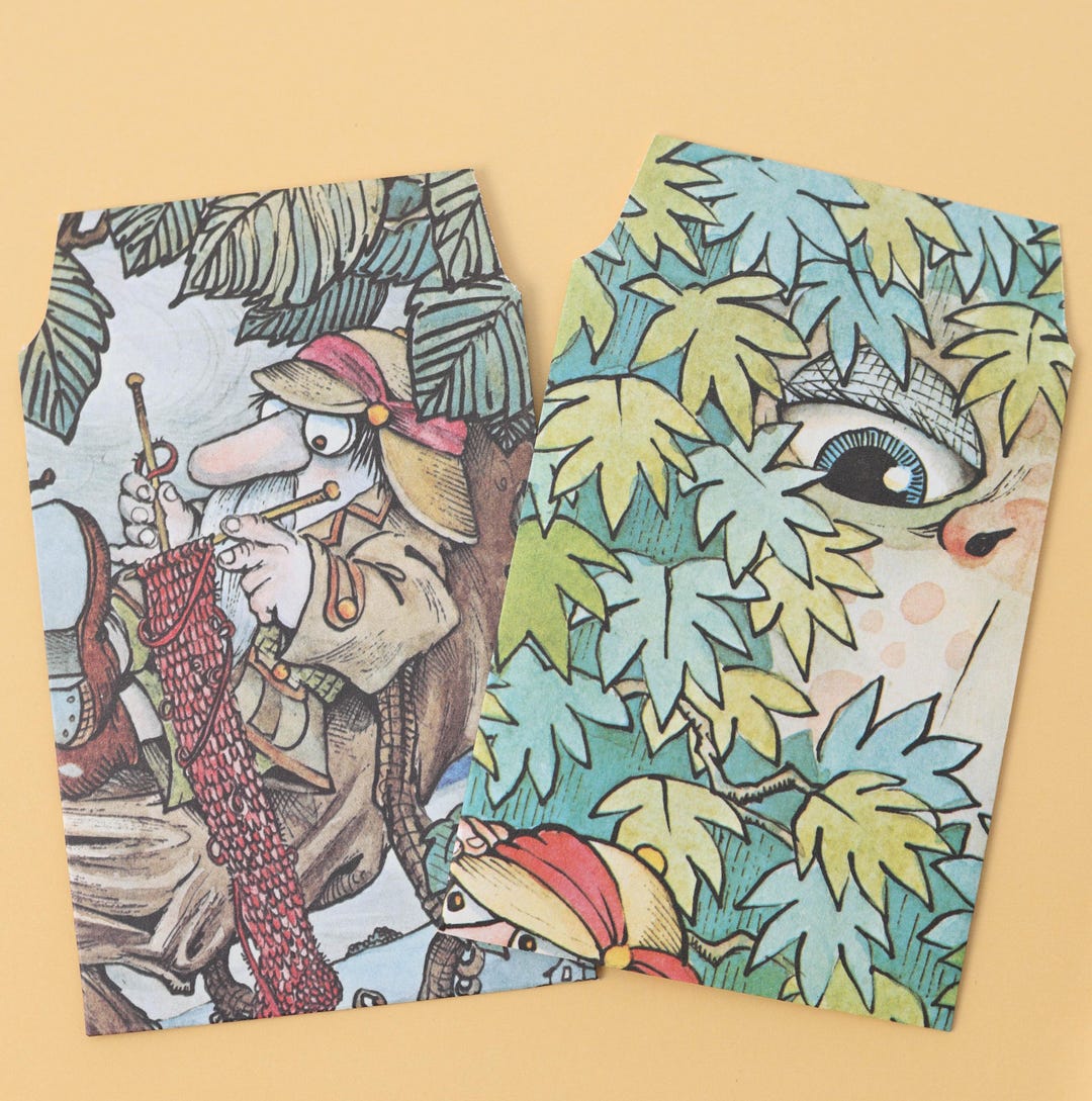 Fantasy Storybook Envelopes | Upcycled Monster-themed Paper | Small and ...