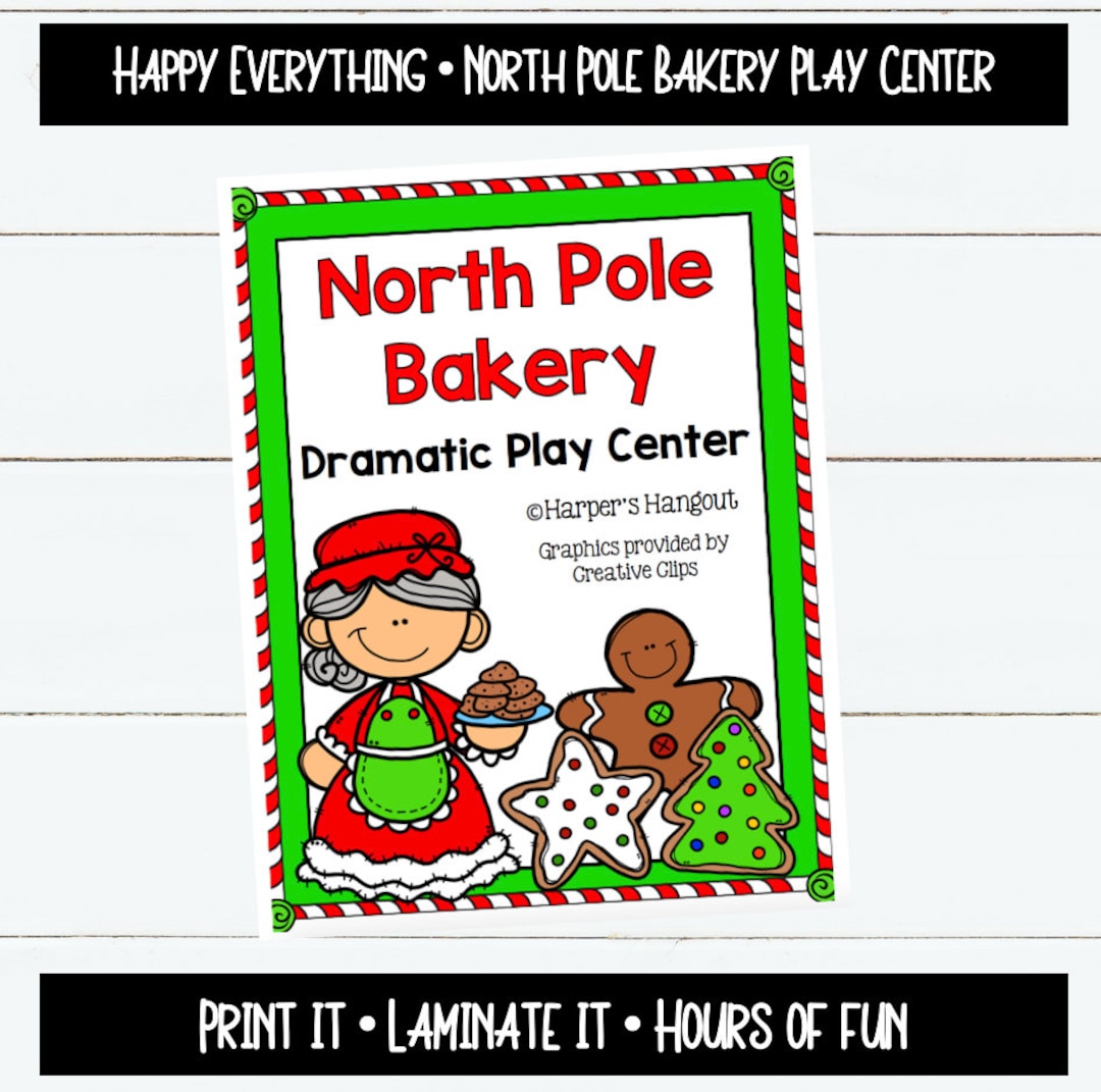 North Pole Bakery Dramatic Play Center - Etsy