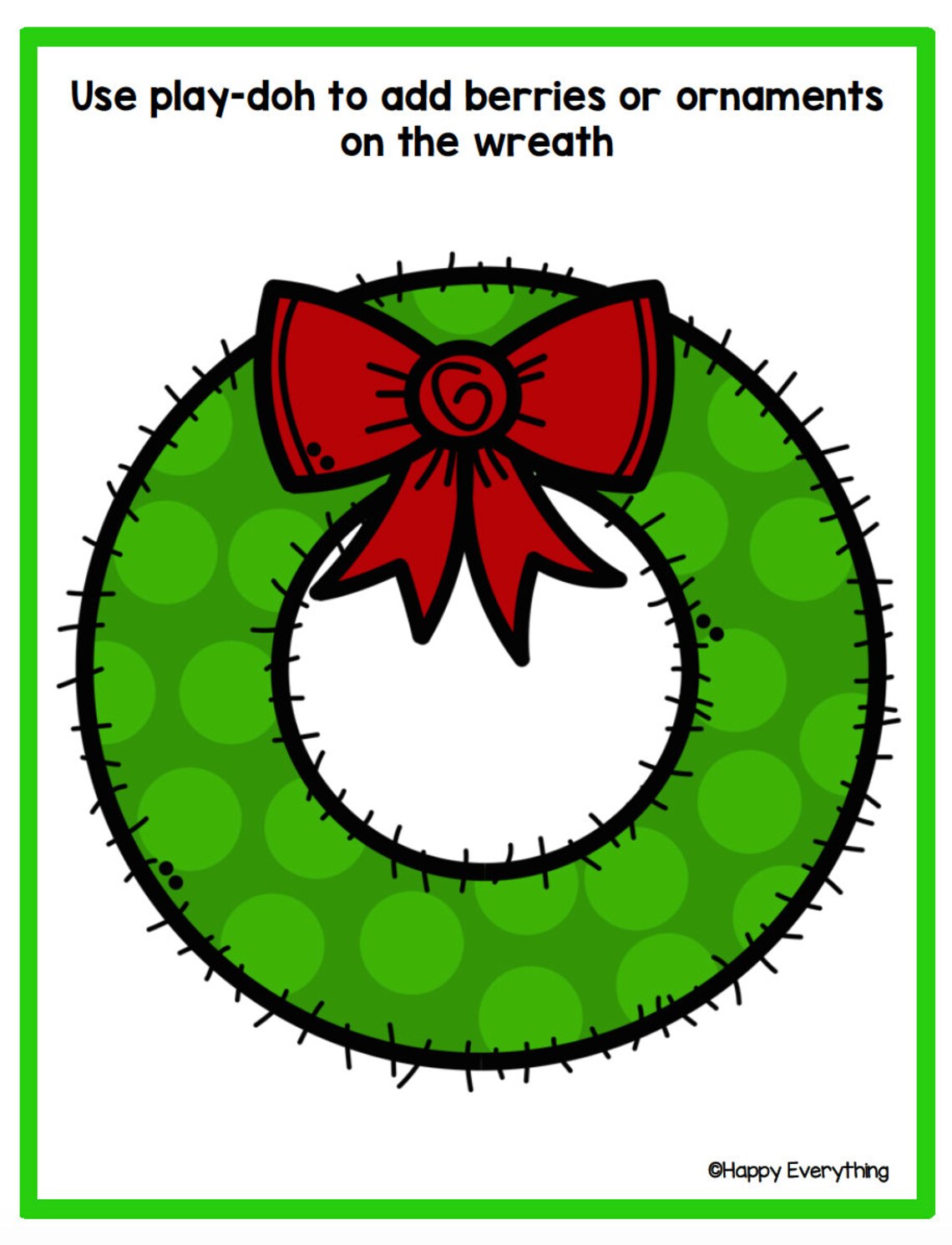 Christmas Play-doh Mats - Etsy