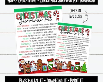 Updated Teacher Survival Kit Printable, Digital Download - Etsy