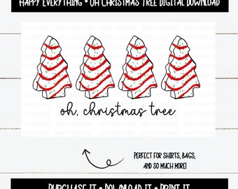 Oh Christmas Tree PNG - Etsy