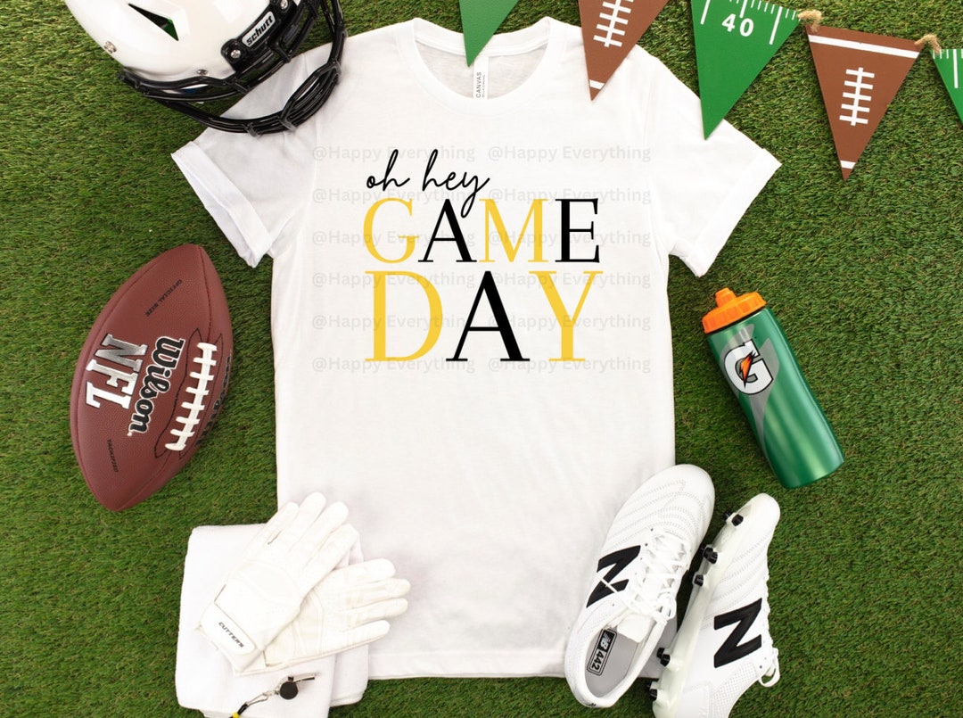 Oh Hey Game Day Black & Gold JPG PNG File, Digital Download - Etsy