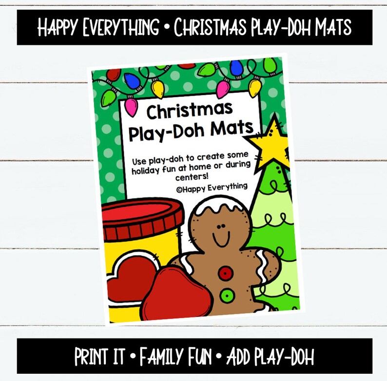 Christmas Play-doh Mats - Etsy