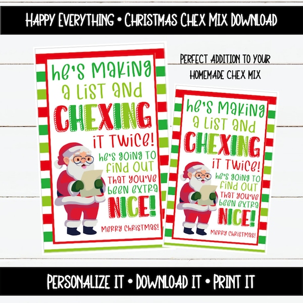 Chex Mix Tags - Etsy