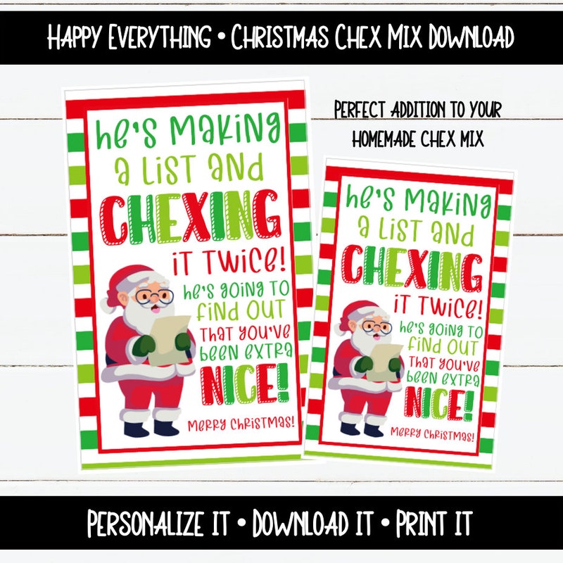 Chex Mix Tags - Etsy