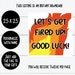Let's Get Fired up Tags - Etsy