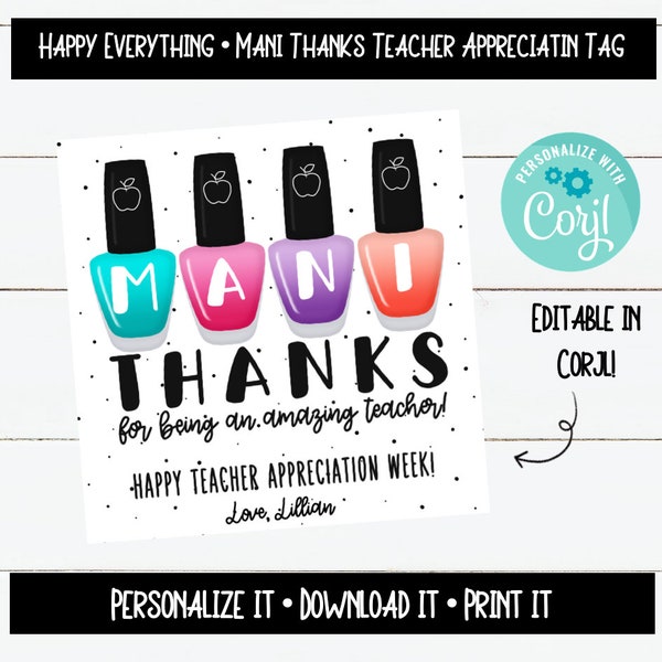 Mani Thanks - Etsy
