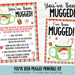 You've Been Mugged Printable Kit, Instant Digital Download - Etsy