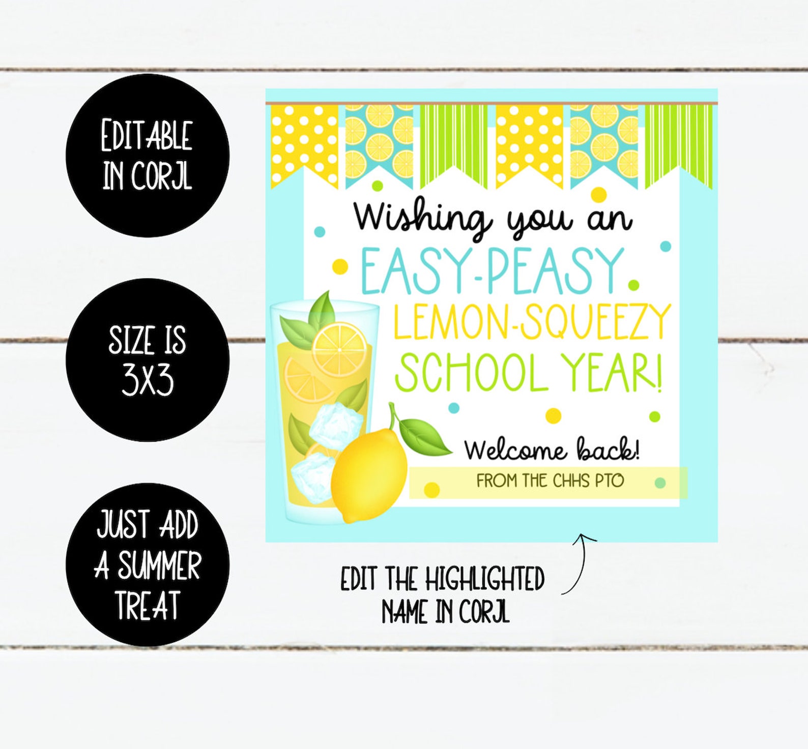 EDITABLE Easy-peasy Lemon-squeezy Tags, Digital Download - Etsy
