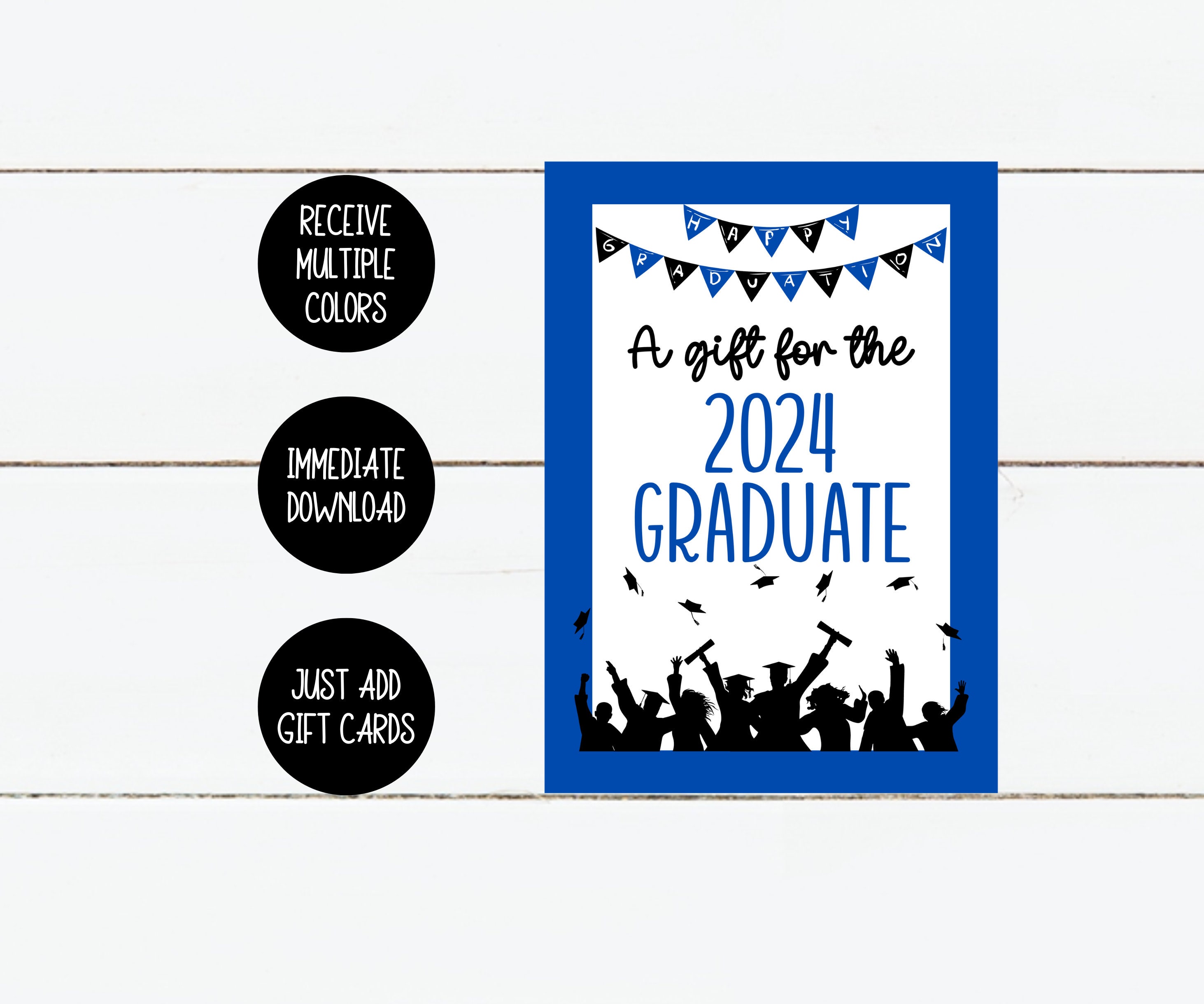 Graduation Gift Card Book, Instant Digital Download - Etsy