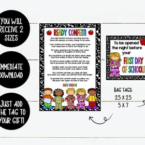 Ready Confetti Bundle, Poems and Tags - Etsy