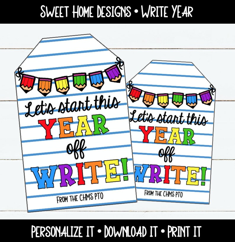 Let's Start This Year off Write Back to School Tags - Etsy