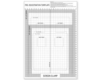Screen Printing Registration Mark Template - Etsy
