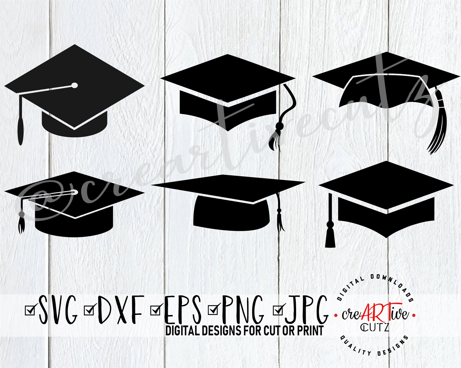 Graduation Cap SVG Bundle Graduation Hat DXF Grad Cap - Etsy Canada