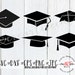 Graduation Cap SVG Bundle, Graduation Hat DXF, Grad Cap Vector, PNG ...