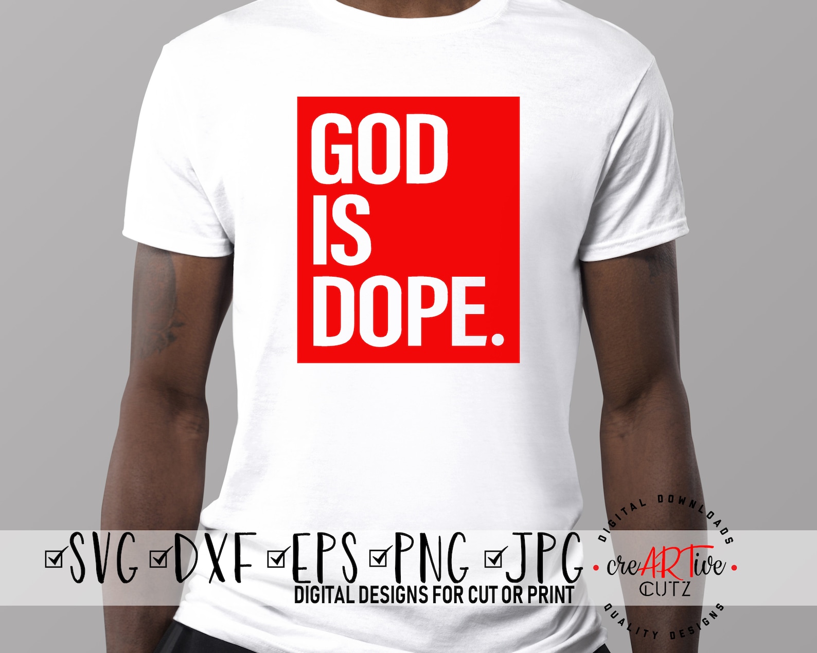 God is Dope SVG, Just God Cut File, God is Dope DXF, Vector, Printable ...