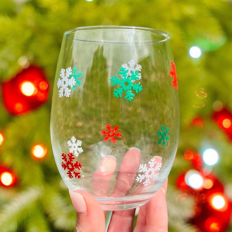 Snowflake Glassware - Etsy