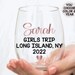Girls Trip Wine Glasses Girls Trip Gifts Girls Getaway Wine | Etsy