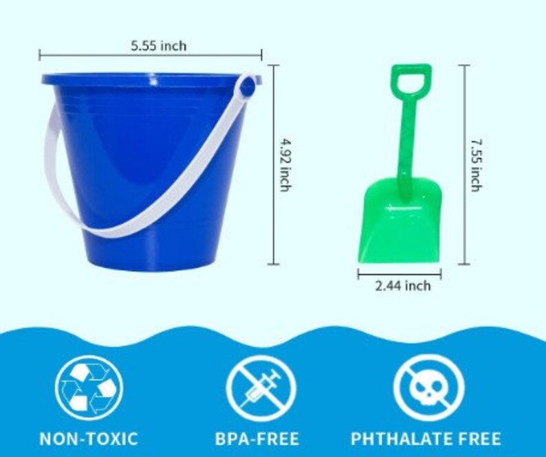 Personalized MINI Beach Bucket for Kids, Kids Party Favors, Beach Toys ...