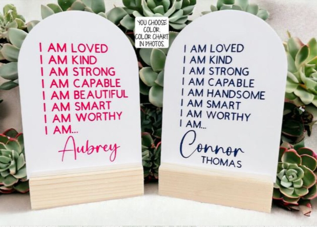 Affirmation Sign for Kids, Kids Affirmations, Kids Affirmations Sign ...