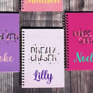 Personalized Notebook for Girls, Kids Notebooks, Back to School ...