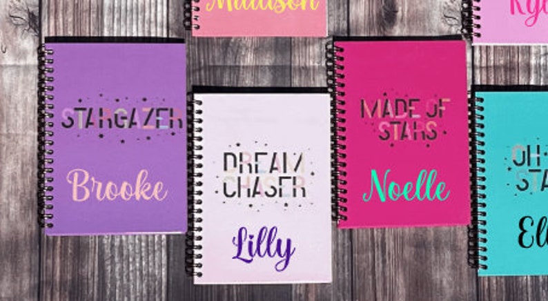 Personalized Notebook for Girls Kids Notebooks Back to - Etsy