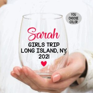 Girls Trip Wine Glasses Girls Trip Gifts Girls Getaway Wine | Etsy