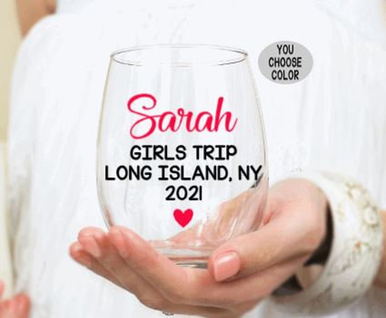 Girls Trip Wine Glasses Girls Trip Gifts Girls Getaway Wine | Etsy