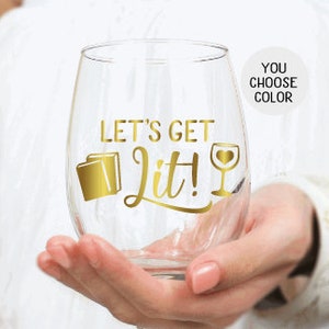 Lets Get Lit Book Club Gift, Gift for Book Club, Book Club Gifts, Book ...