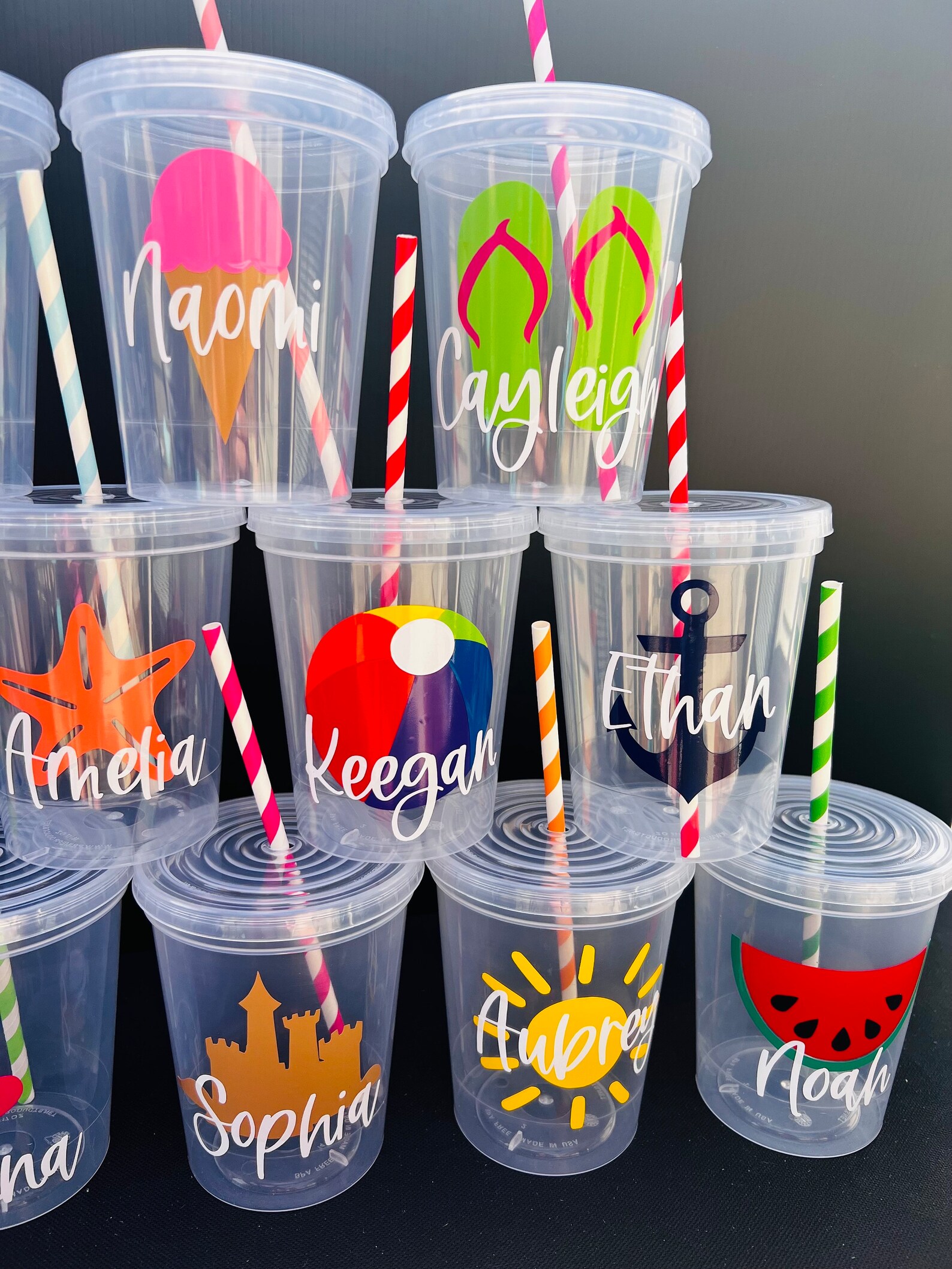 Kids Party Cups, Birthday Pool Party Cups, Pool Party Favors Kids ...